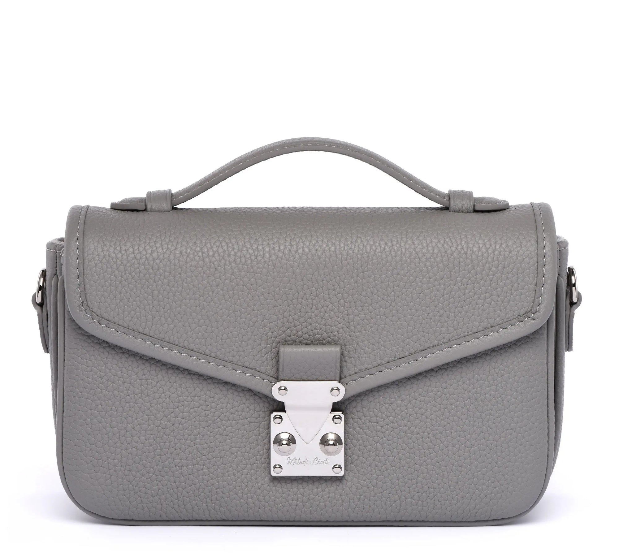 Elegant Crossbody Bag - PETIT PARIS 15 in Pearl Grey