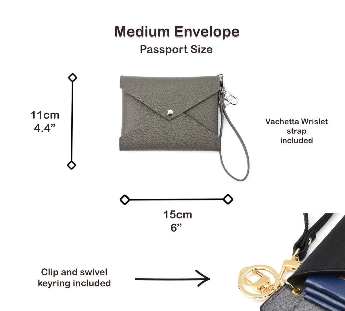 Small Envelope Bag - Envelope Clutch Leather